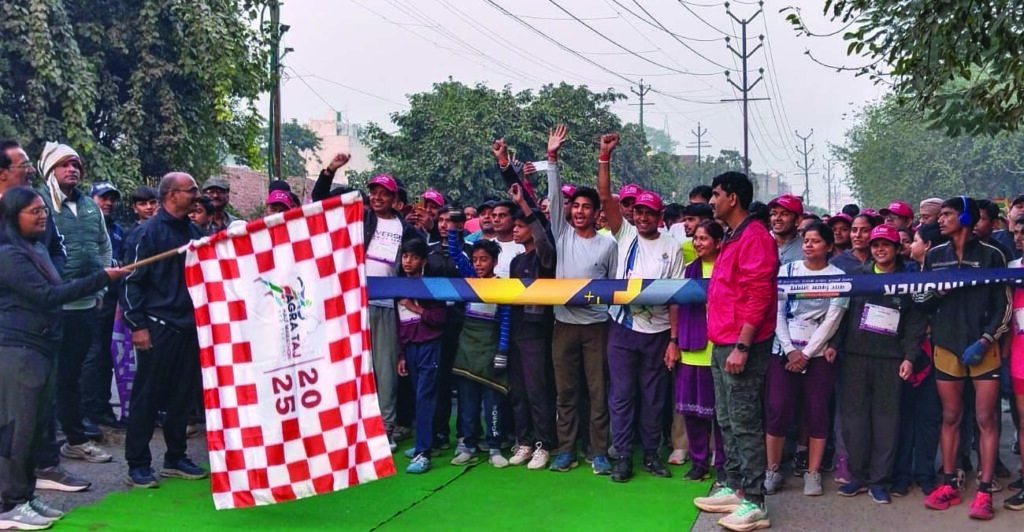 Agra News: Over 600 runners took part in the Agra Taj Half Marathon…# ...